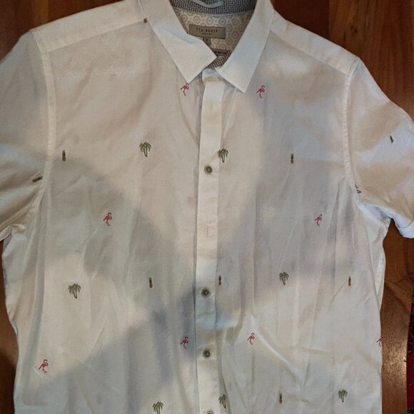 Ted Baker London | Shirts | Ted Baker London Button Down With Tropical ...